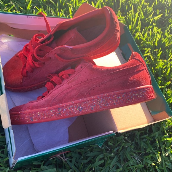 Puma | Shoes | Puma Suede Classic Multi Splatter | Poshmark